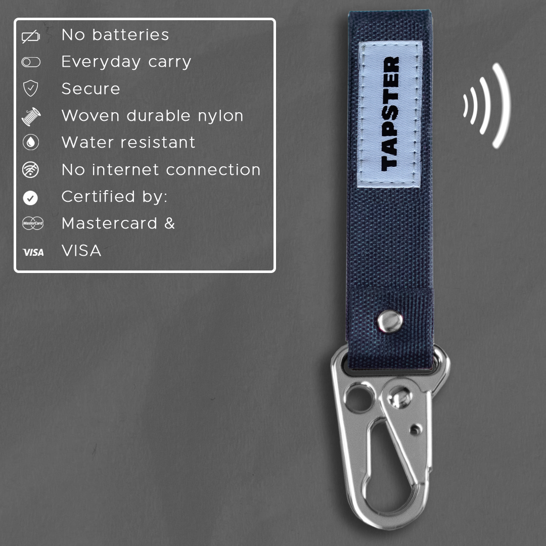 Canvas Keyring | Durable NFC Contactless Keychain – TAPSTER